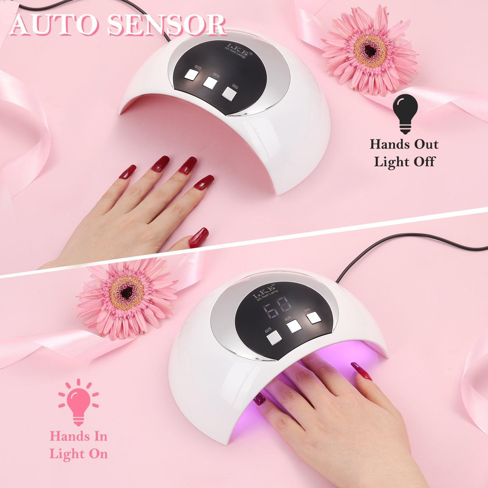 LKENail SUN S5 UV Nail Lamp for Gel Polishes Fast Curing Multiple Timer Settings LKEnail